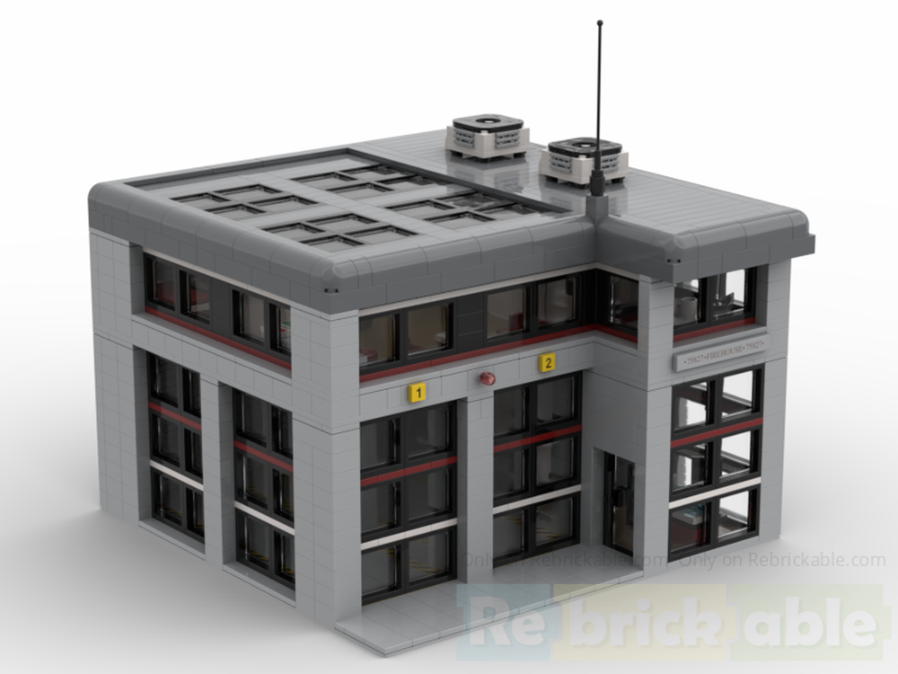 LEGO MOC Firehouse 75827 by emk.offline | Rebrickable - Build with LEGO