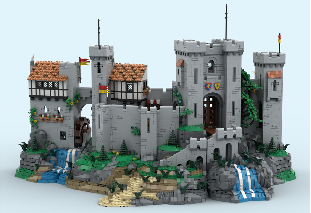 Lego Moc Lion Knights Castle Base Upgrade Open Castle Design By