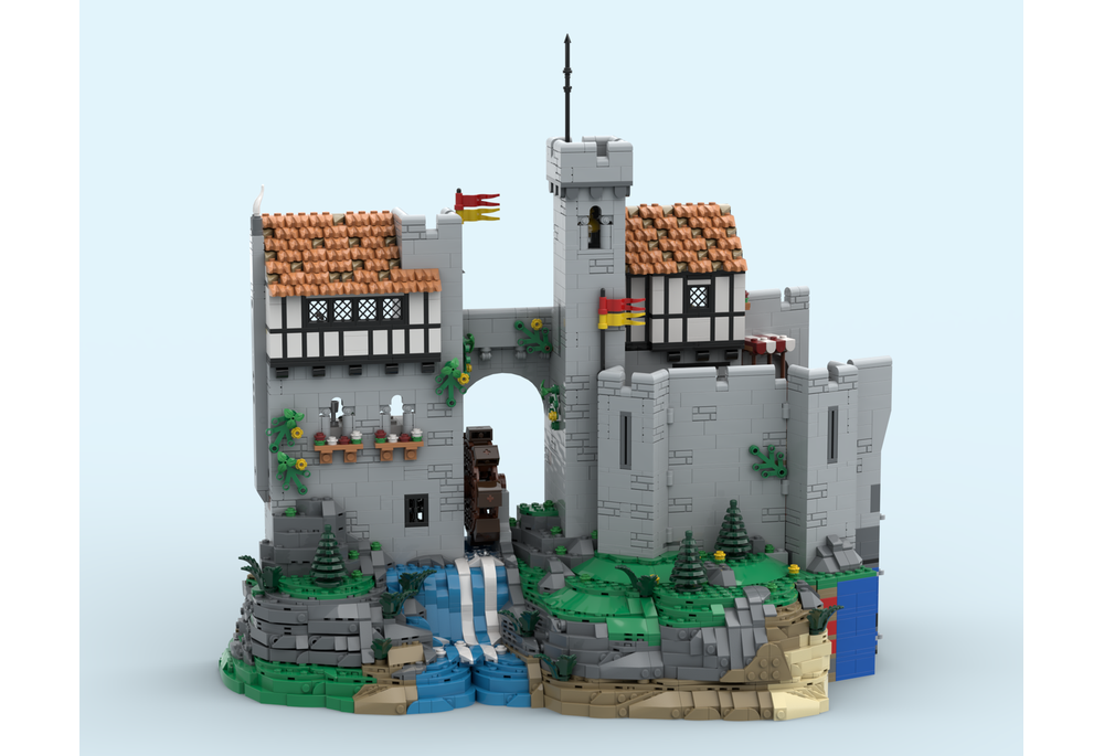 Lego Moc Lion Knights Castle Base Upgrade Open Castle Design By