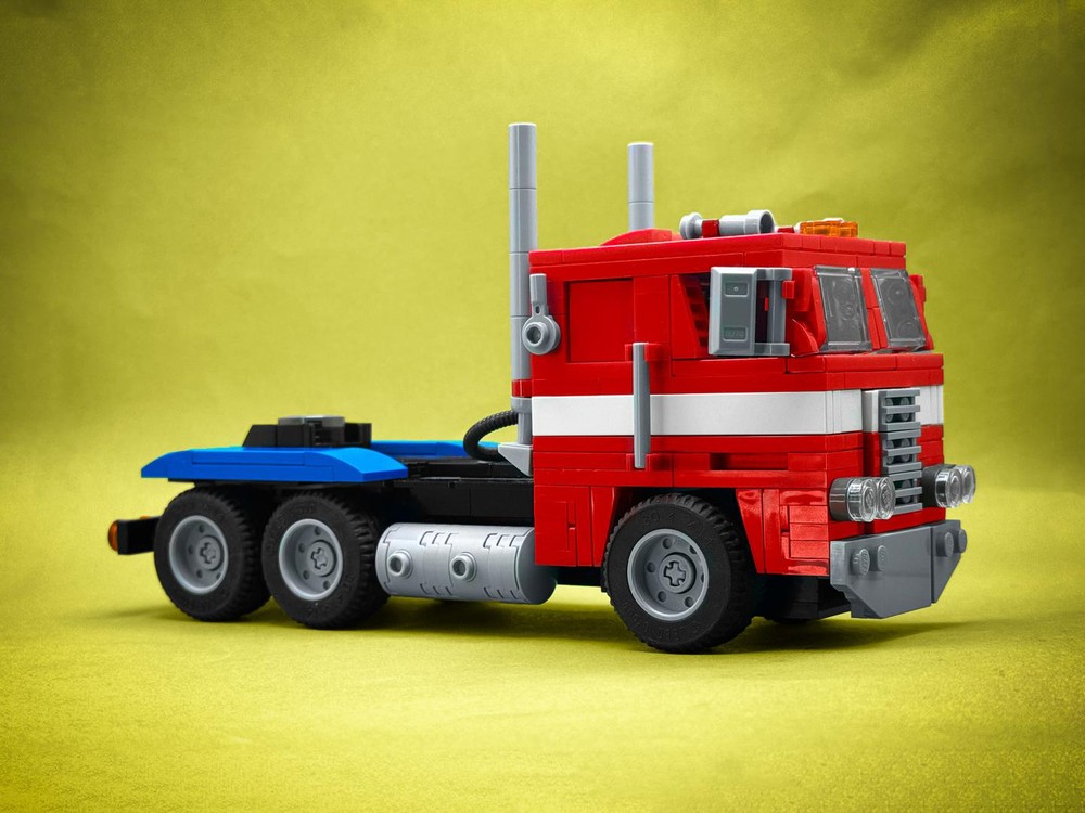 LEGO MOC Cabover Semi Truck and Optimus Prime Mech by IBrickedItUp ...