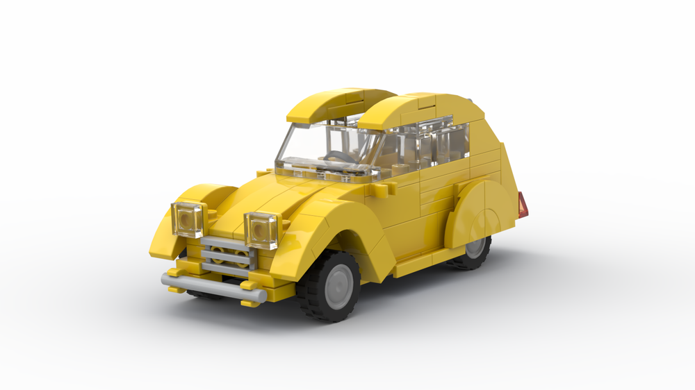 LEGO MOC 1978 Citroën 2CV6 by BRSBricks | Rebrickable - Build with LEGO