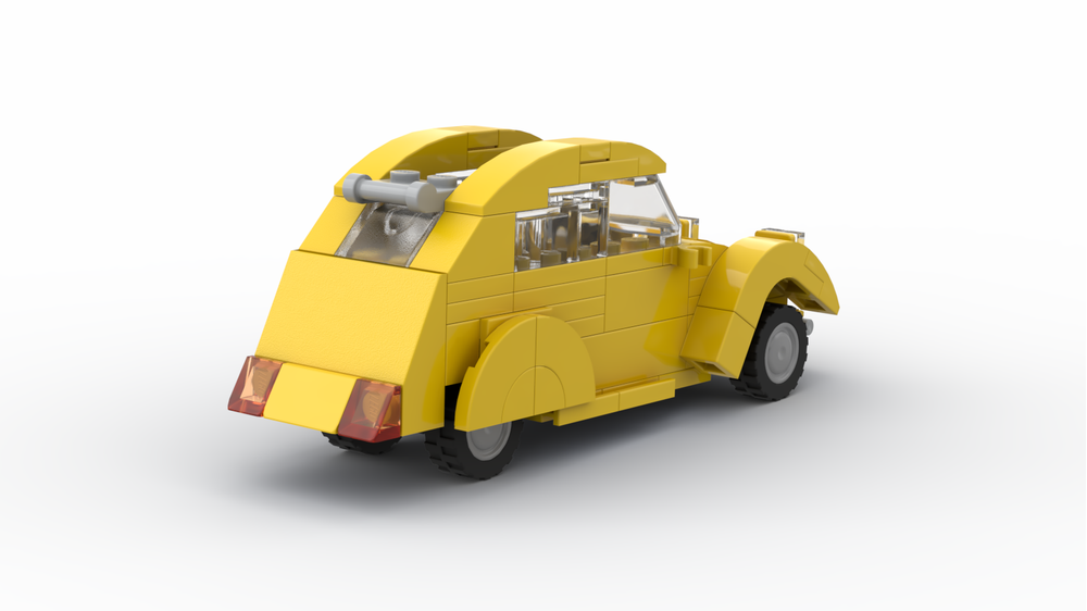 LEGO MOC 1978 Citroën 2CV6 by BRSBricks | Rebrickable - Build with LEGO