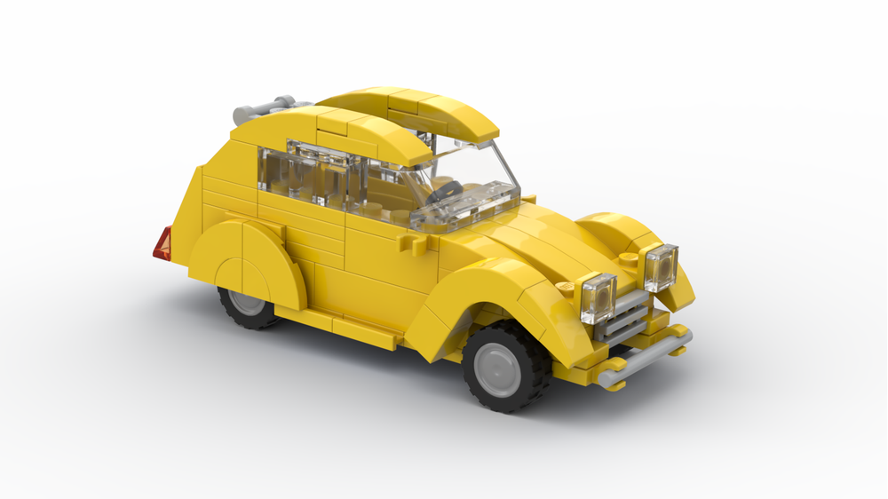 LEGO MOC 1978 Citroën 2CV6 by BRSBricks | Rebrickable - Build with LEGO