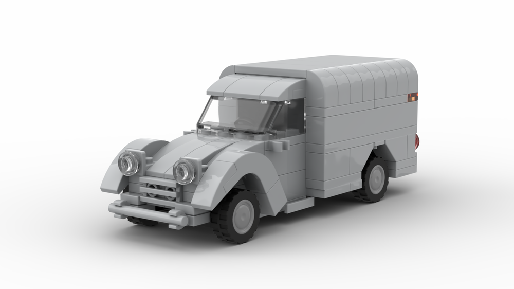 LEGO MOC 1960 Citroën 2CV Type AZU by BRSBricks | Rebrickable - Build ...