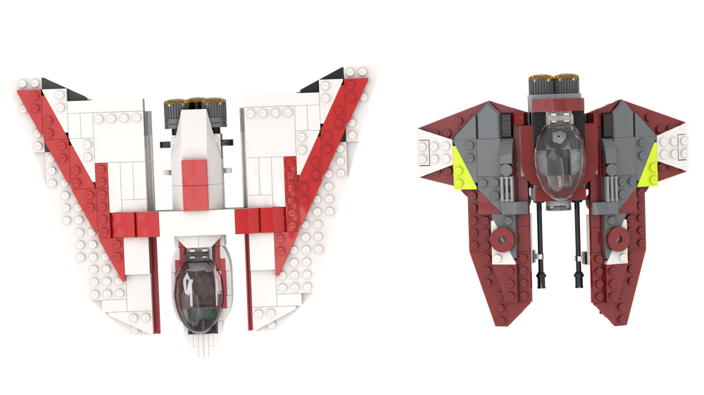 LEGO MOC Bobi-Wan's T6 Shuttle Vs. ETA-2 Interceptor - 75333+75388 ...