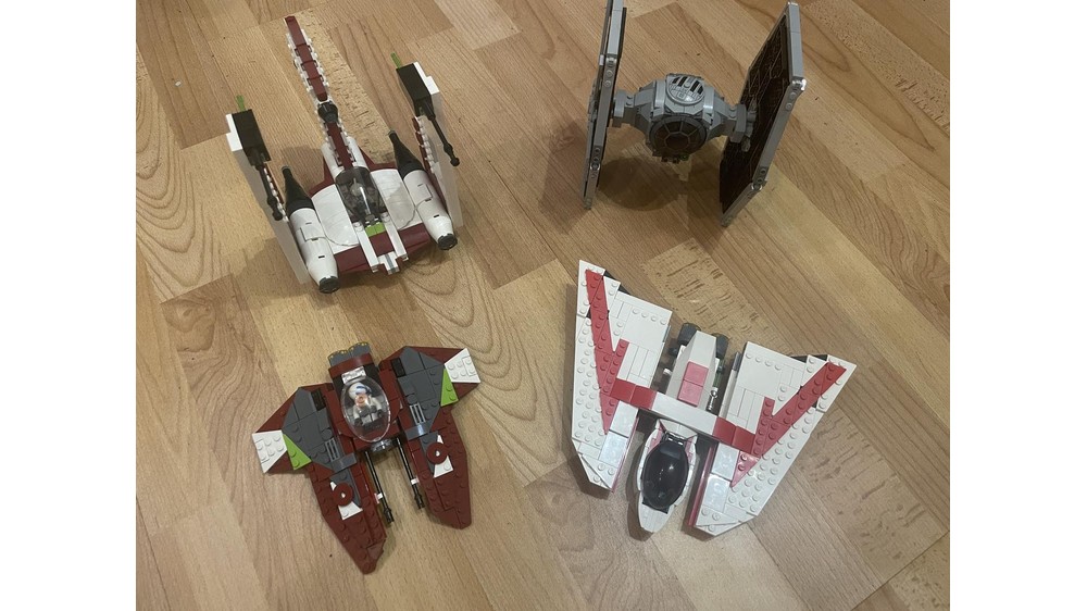 LEGO MOC Bobi-Wan's T6 Shuttle Vs. ETA-2 Interceptor - 75333+75388 ...