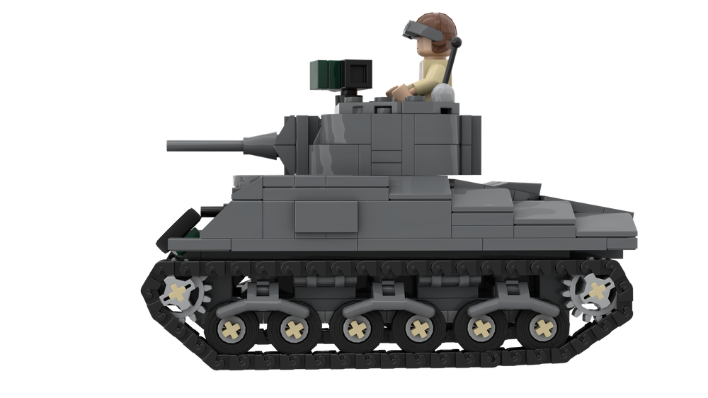 LEGO MOC American M4 Sherman by BREADYOLK | Rebrickable - Build with LEGO