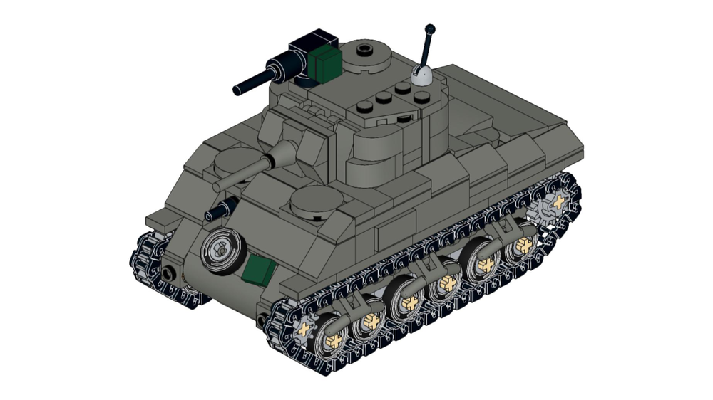 LEGO MOC American M4 Sherman by BREADYOLK | Rebrickable - Build with LEGO