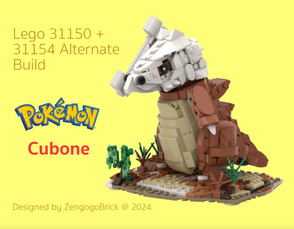 LEGO MOC 31150+31154 Pokemon Cubone by zengogobrick | Rebrickable ...