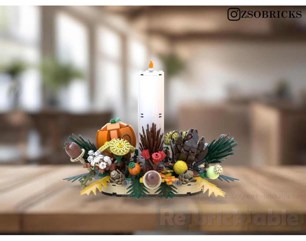 Lego Moc Autumn Table Decoration By Zsobricks Rebrickable Build