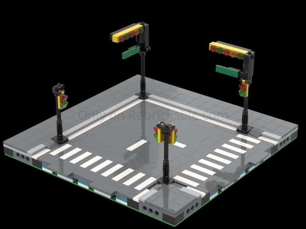 LEGO MOC MILS Road Plate 2024 90 Degree Turn by BrickManMase ...