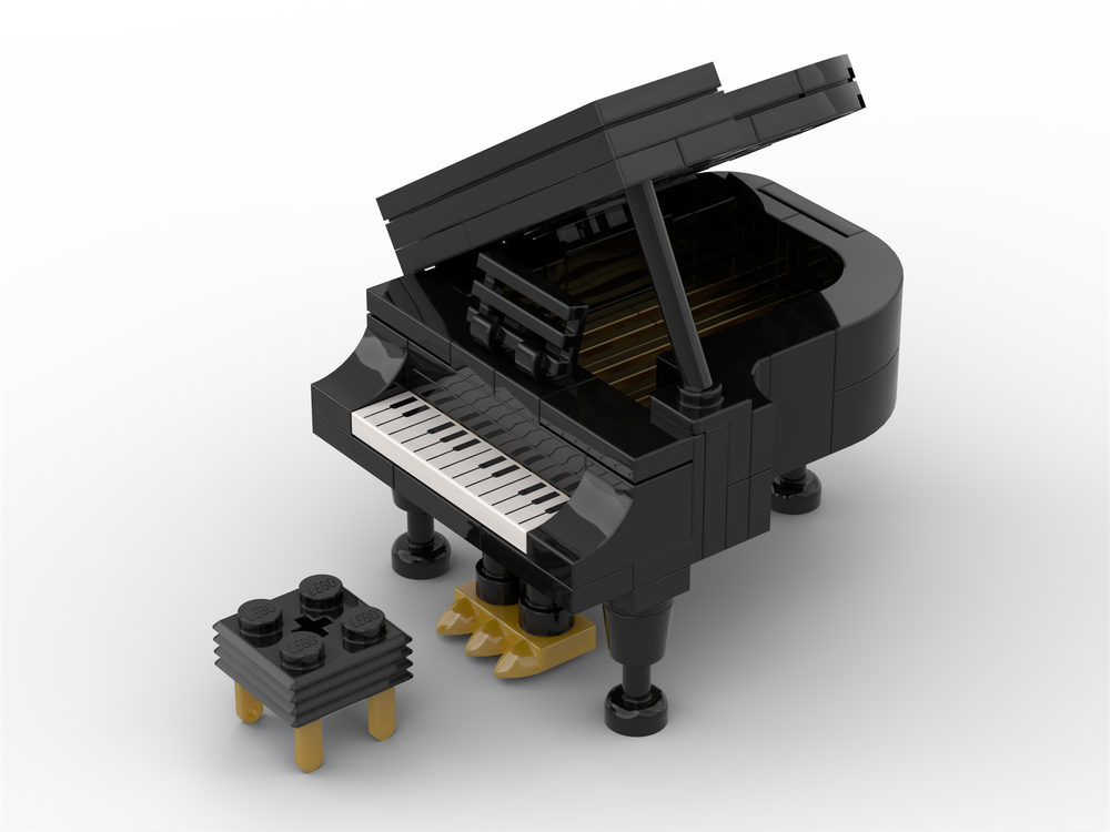 Lego Moc Grand Piano By Briquoleur Rebrickable Build With Lego