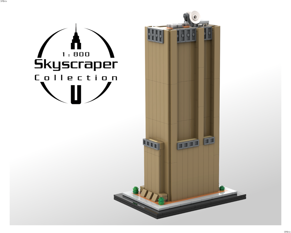 LEGO MOC AT&T Long Lines Building 1:800 Scale (33 Thomas Street) by ...