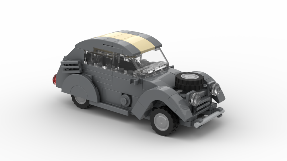 LEGO MOC 1958 Citroën 2CV Type AW 'Sahara' by BRSBricks | Rebrickable ...
