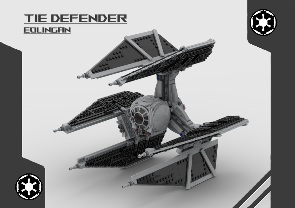 LEGO MOC TIE Defender by Eolingan | Rebrickable - Build with LEGO