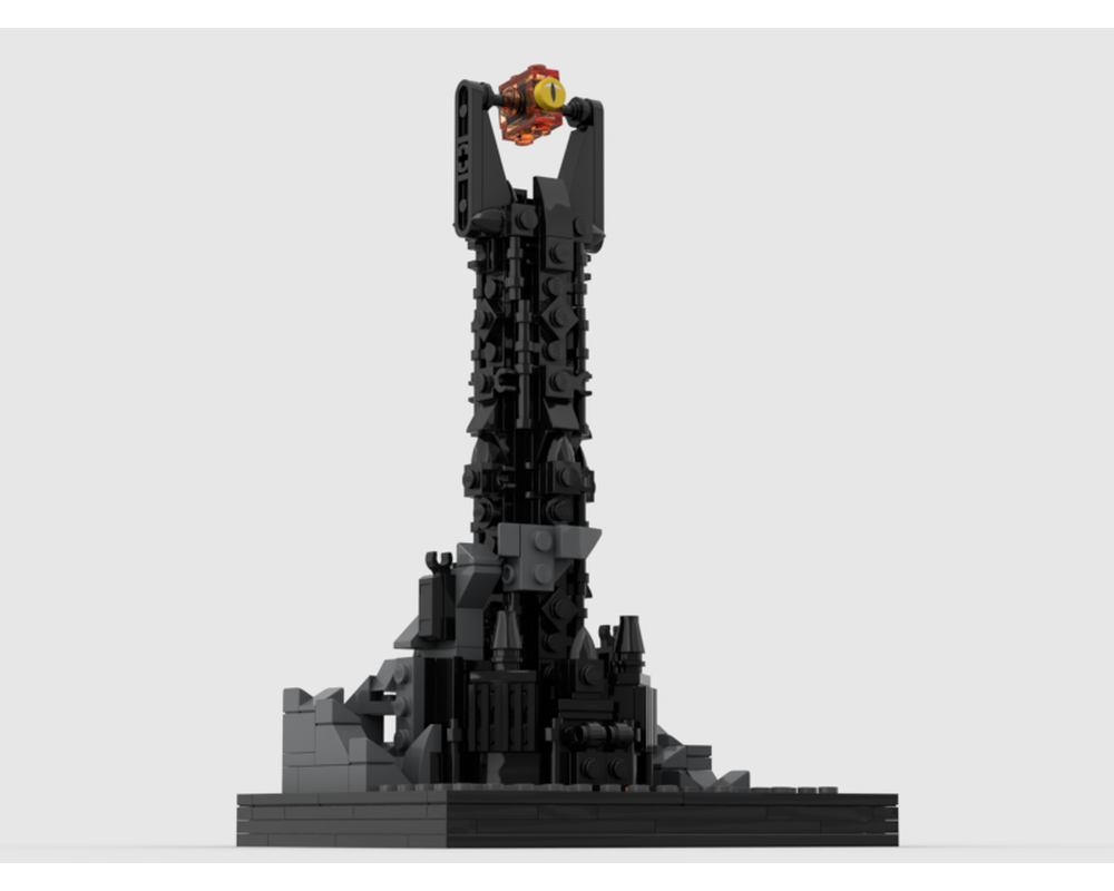 Lego Moc Barad Dur By Falconeagle117 Rebrickable Build With Lego