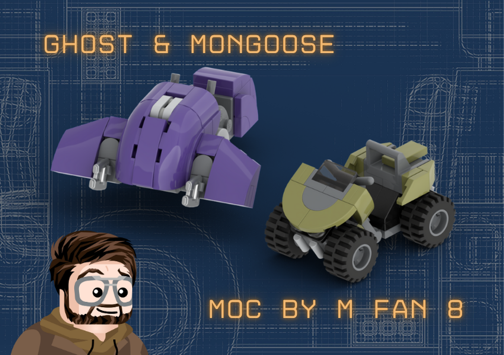 LEGO MOC-198162 Classic Mongoose & Covenant Ghost - Halo game Bundle ...