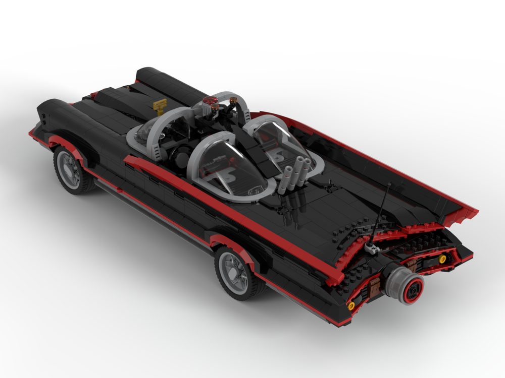 LEGO MOC 60's TV Series Batmobile MOD by Linse | Rebrickable - Build ...