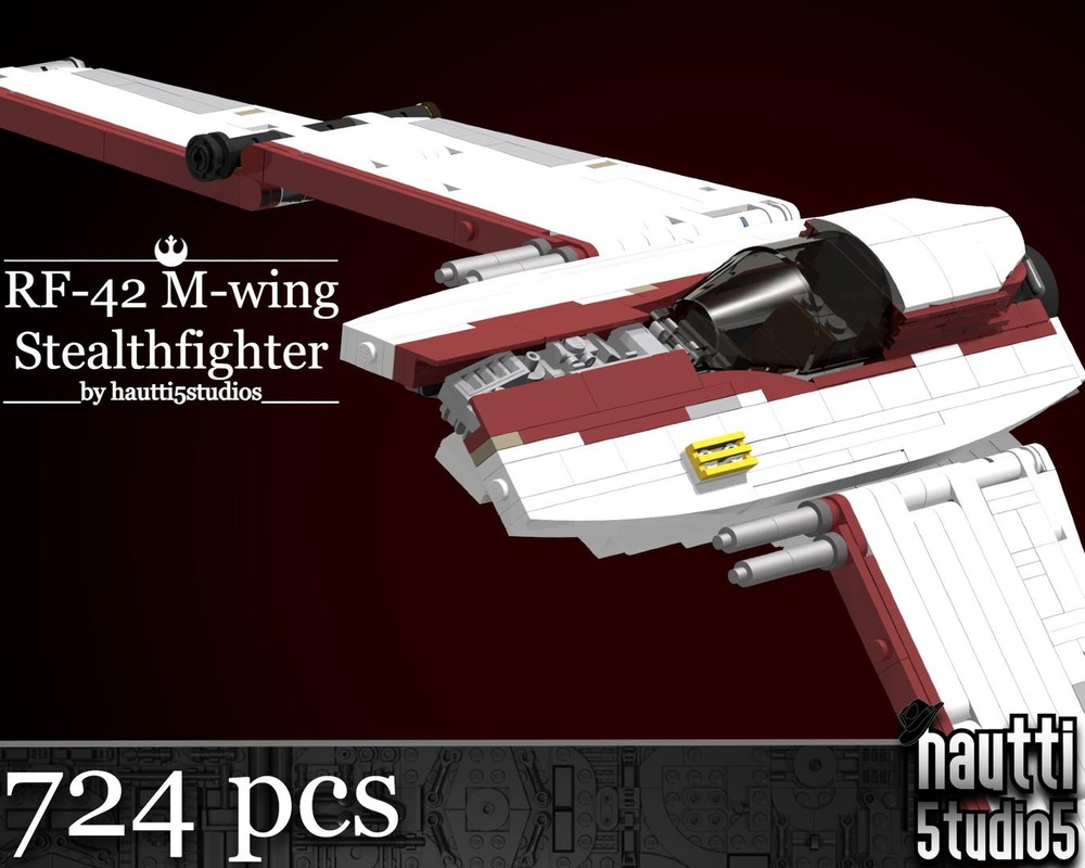 LEGO MOC RF-42 M-wing Stealthfighter by hautti5 | Rebrickable - Build ...