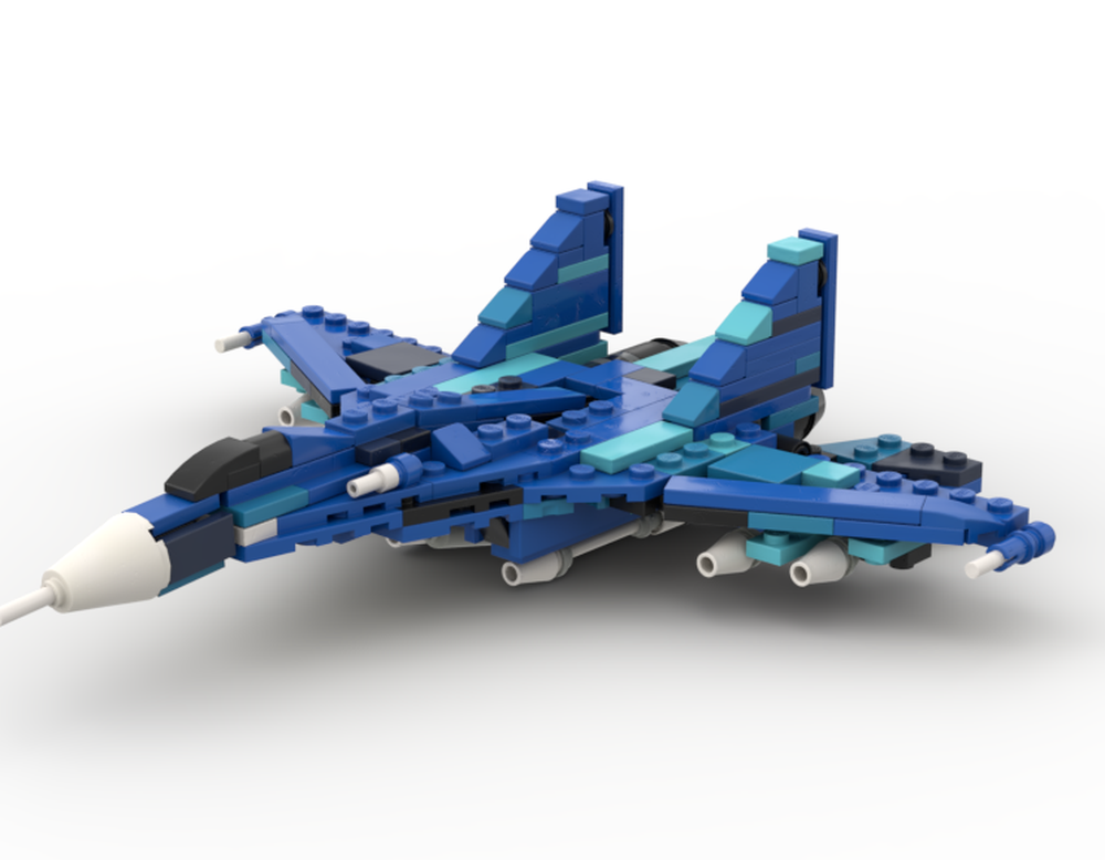 LEGO MOC Su-27UB by BasicBuilder23 | Rebrickable - Build with LEGO
