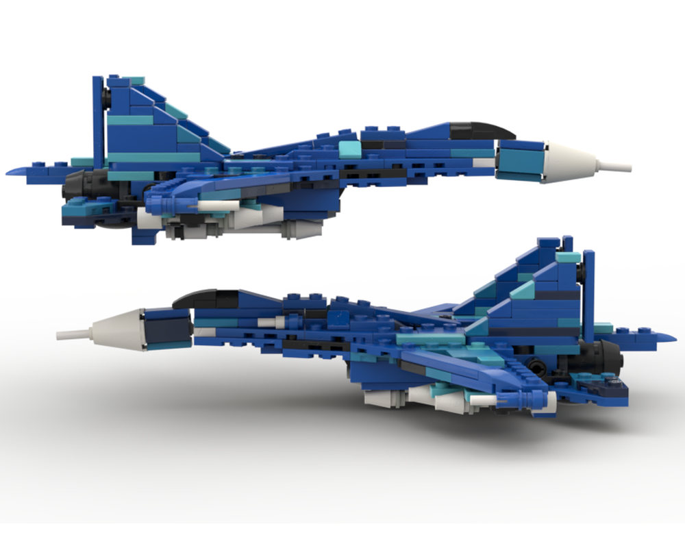 LEGO MOC Su-27UB by BasicBuilder23 | Rebrickable - Build with LEGO
