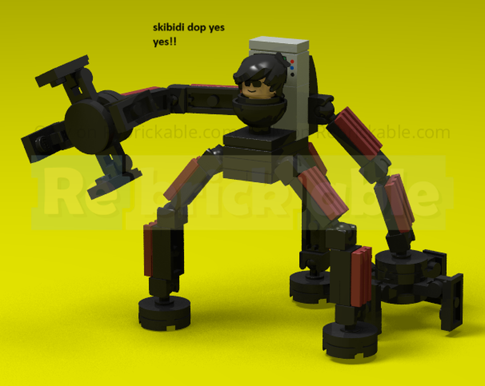 LEGO MOC Mechanical strider skibidi toilet by Destornillador0222 | Rebrickable - Build with LEGO
