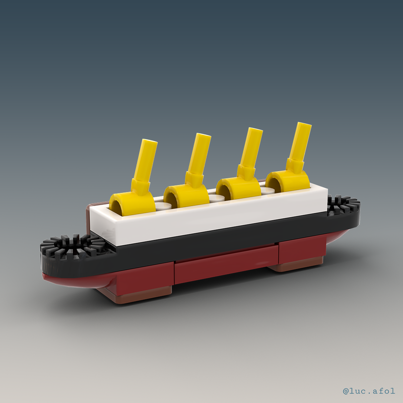 LEGO MOC Micro Titanic 10294 by luc.afol | Rebrickable - Build with LEGO