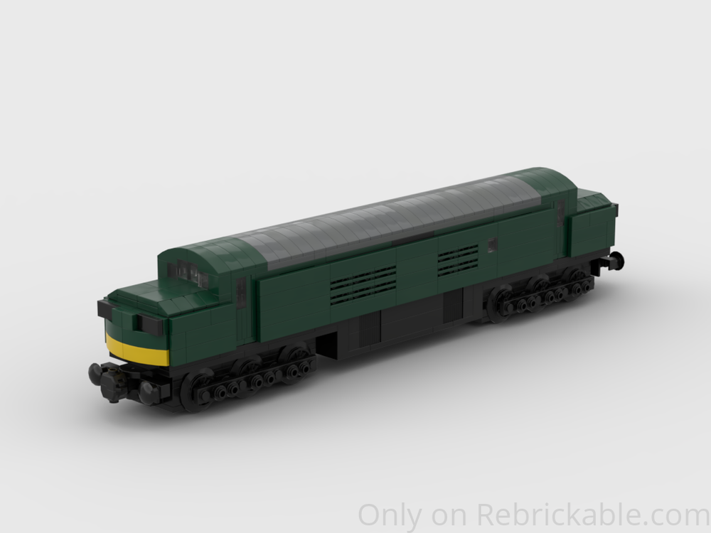 LEGO MOC BR green Class 37 Locomotive With Power Functions by S-Brick ...