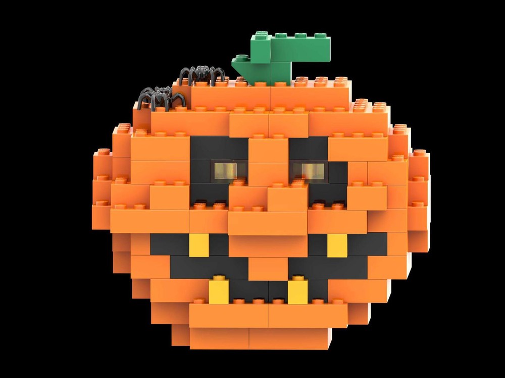 LEGO MOC Happy Halloween Pumpkin Head by fidi70 | Rebrickable - Build ...