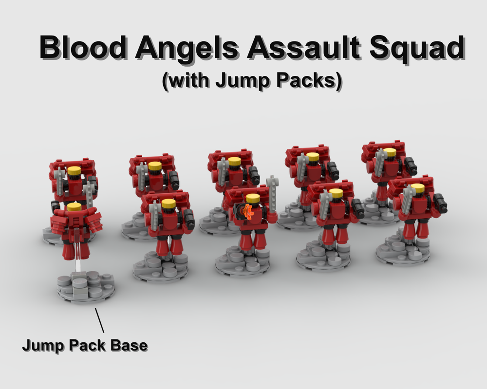 LEGO MOC Blood Angels Assault Squad by mDaro | Rebrickable - Build with ...