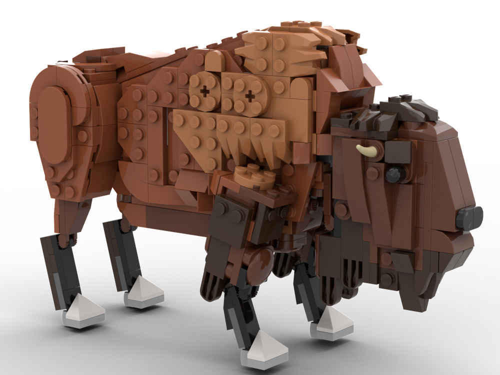 Lego Moc 31154 American Bison By Mmonk13 Rebrickable Build With Lego