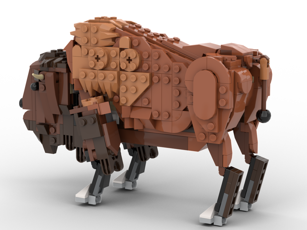 Lego Moc 31154 American Bison By Mmonk13 Rebrickable Build With Lego
