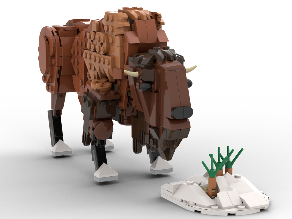 Lego Moc 31154 American Bison By Mmonk13 Rebrickable Build With Lego