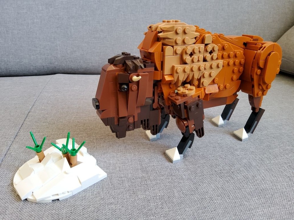 Lego Moc 31154 American Bison By Mmonk13 Rebrickable Build With Lego
