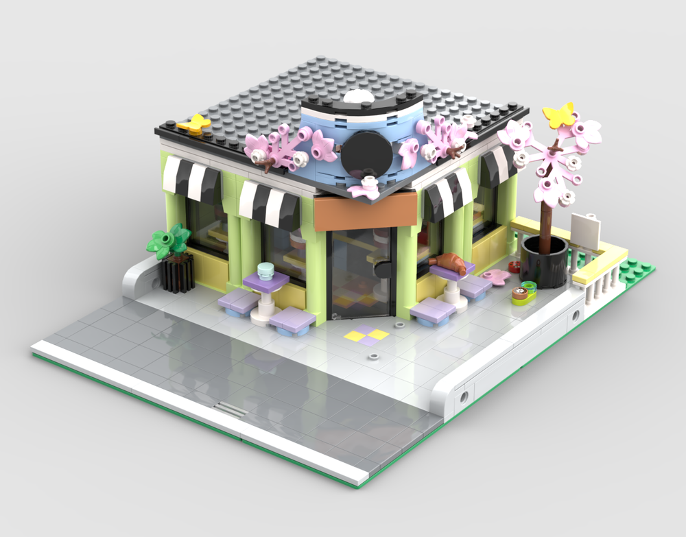 LEGO MOC Friends City Cafe Modular by KTBrickworks | Rebrickable ...