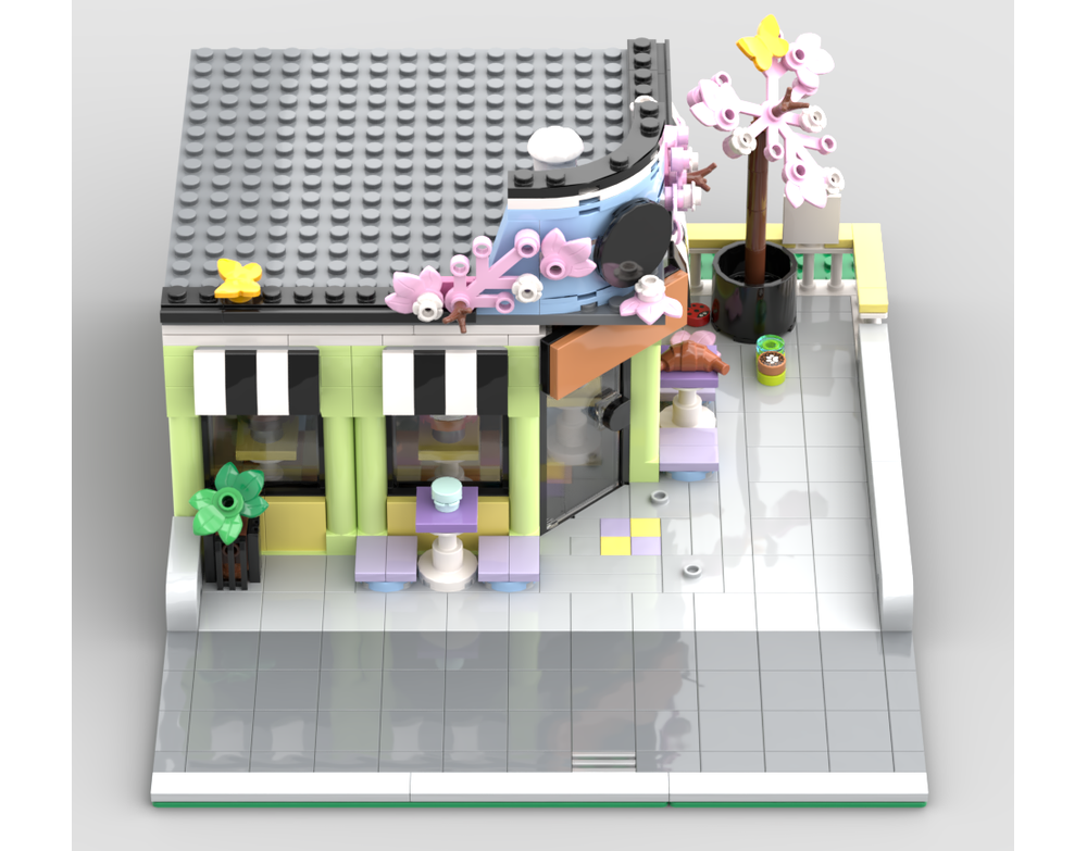 LEGO MOC Friends City Cafe Modular by KTBrickworks | Rebrickable ...