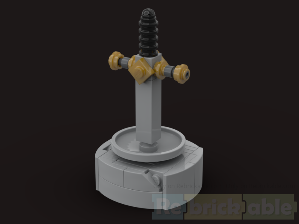 LEGO MOC The Sword in the Stone by LKBuilds | Rebrickable - Build with LEGO