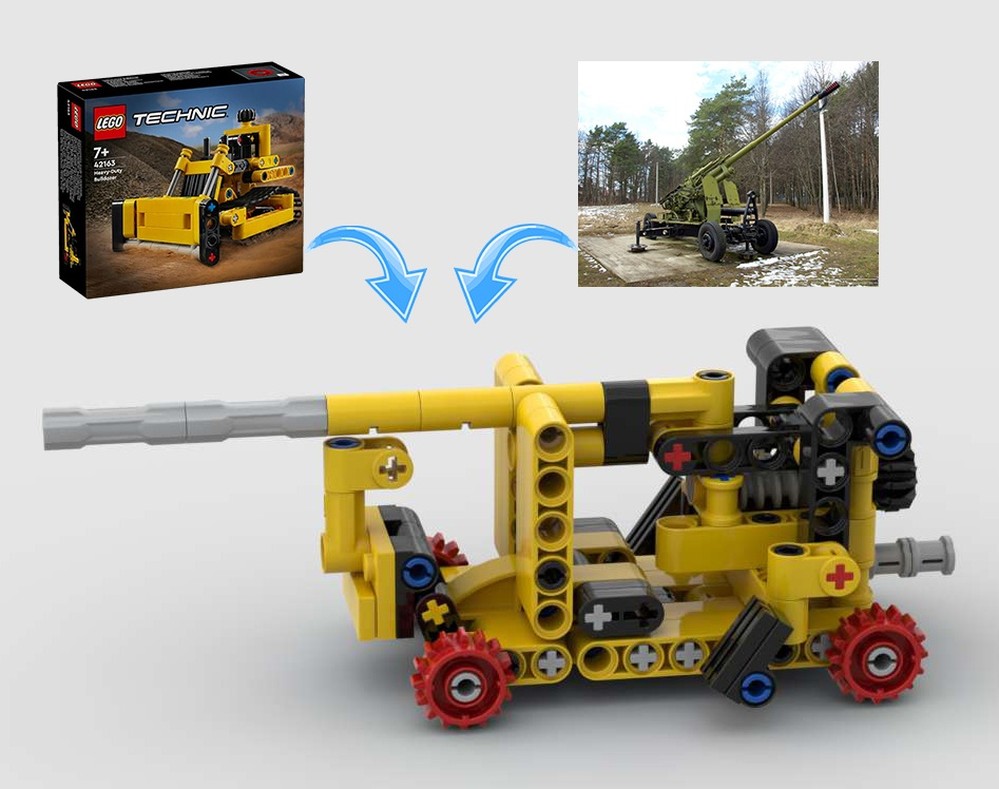 LEGO MOC Anti-Aircraft Gun KC-19 42163 Alternative by ErikGS ...