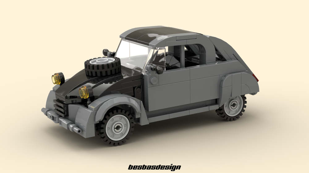 LEGO MOC Citroën 2CV 4×4 Sahara by besbasdesign | Rebrickable - Build ...