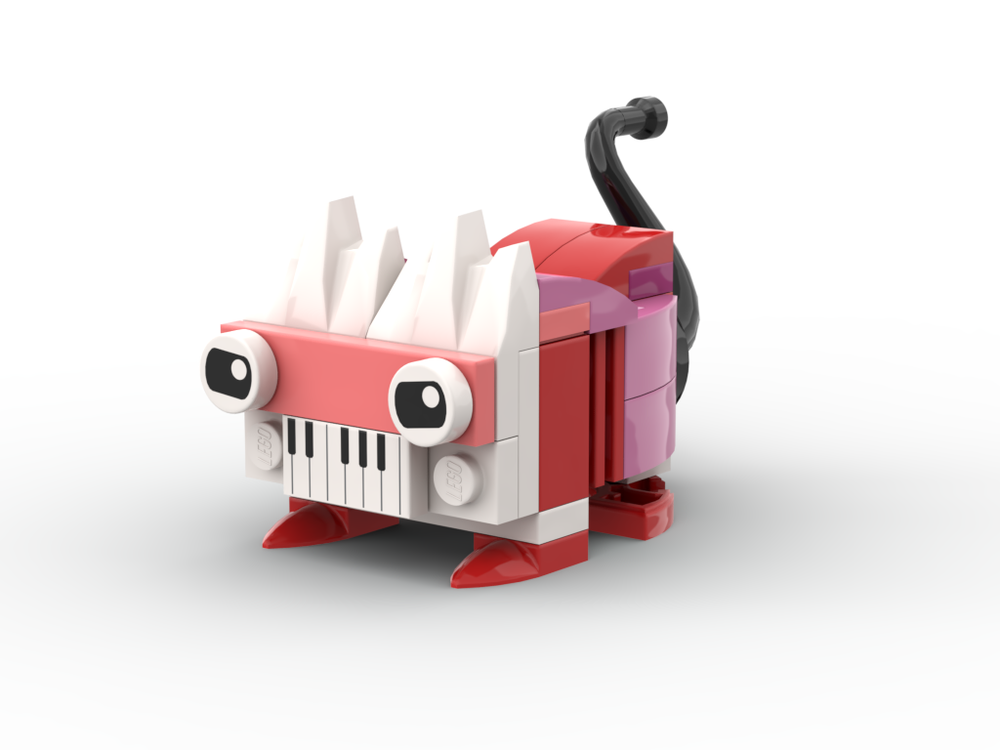 LEGO MOC happy piano monster by EVA001 | Rebrickable - Build with LEGO