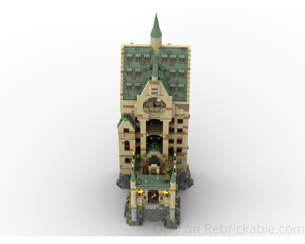 LEGO MOC HP Modular - Clocktower Courtyard: The Deathday Party by ...