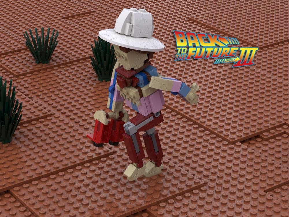 LEGO MOC Marty McFly running - posable figure - Back to the Future III ...