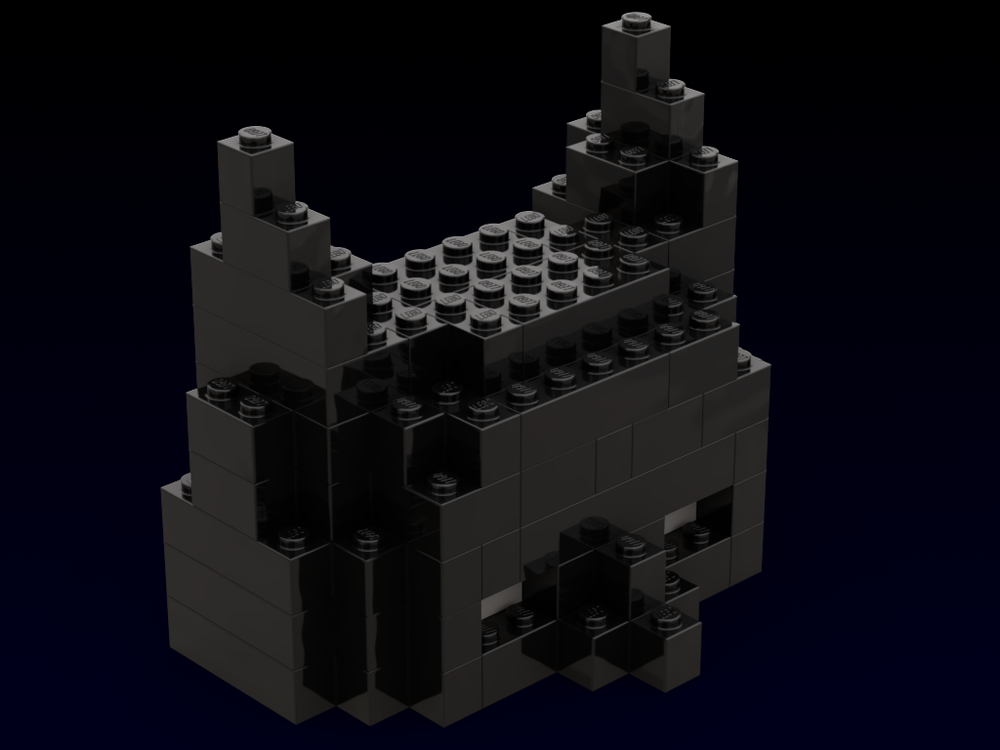 Lego Moc Batman Mask By Doesthebrick Rebrickable Build With Lego