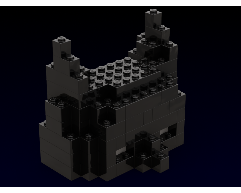 LEGO MOC Batman Mask by DoesTheBrick | Rebrickable - Build with LEGO