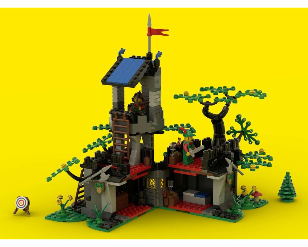 Lego Moc Forest Outpost By Flyawaycj Rebrickable Build With Lego