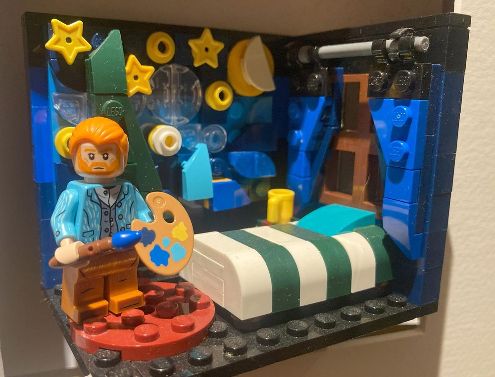 LEGO MOC Van Gogh Starry Night Bedroom by fidi70 | Rebrickable - Build ...