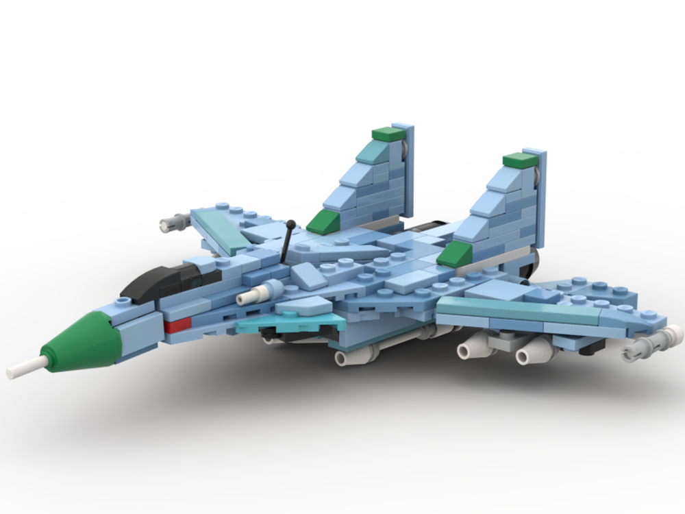 LEGO MOC Su-33 Flanker-D by BasicBuilder23 | Rebrickable - Build with LEGO