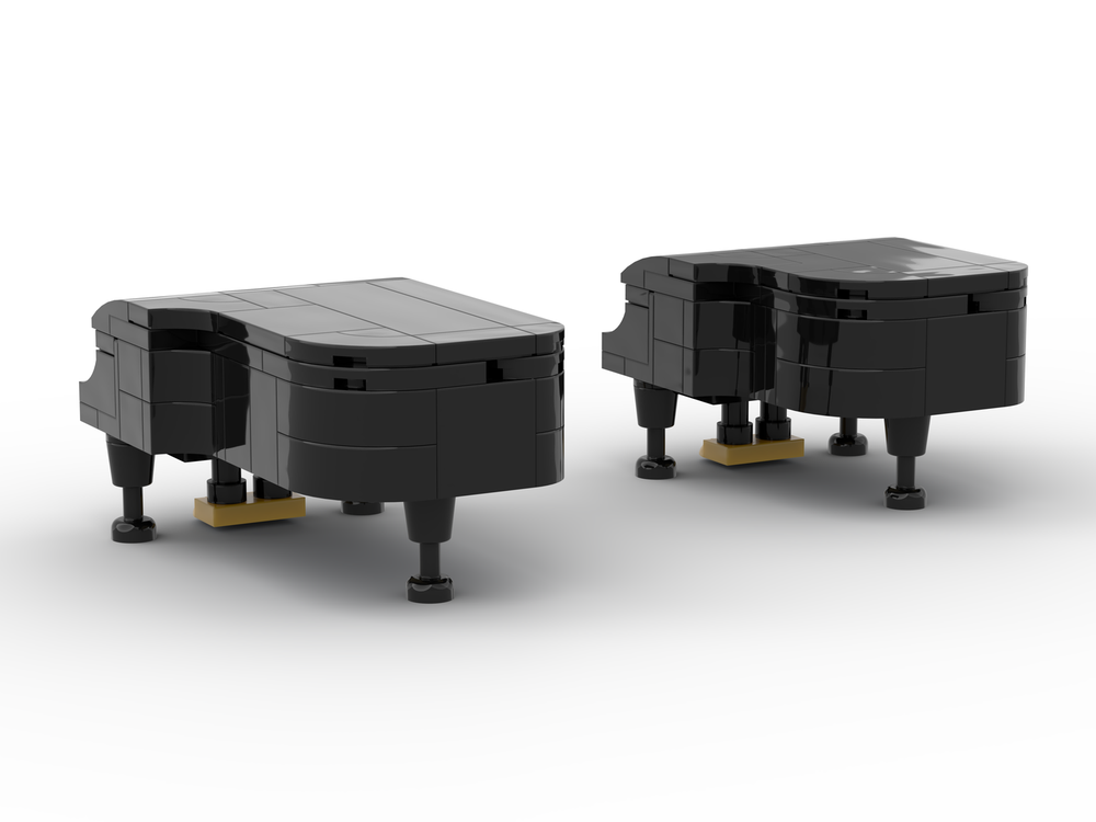 Lego Moc Grand Pianos Closed By Briquoleur Rebrickable Build With Lego