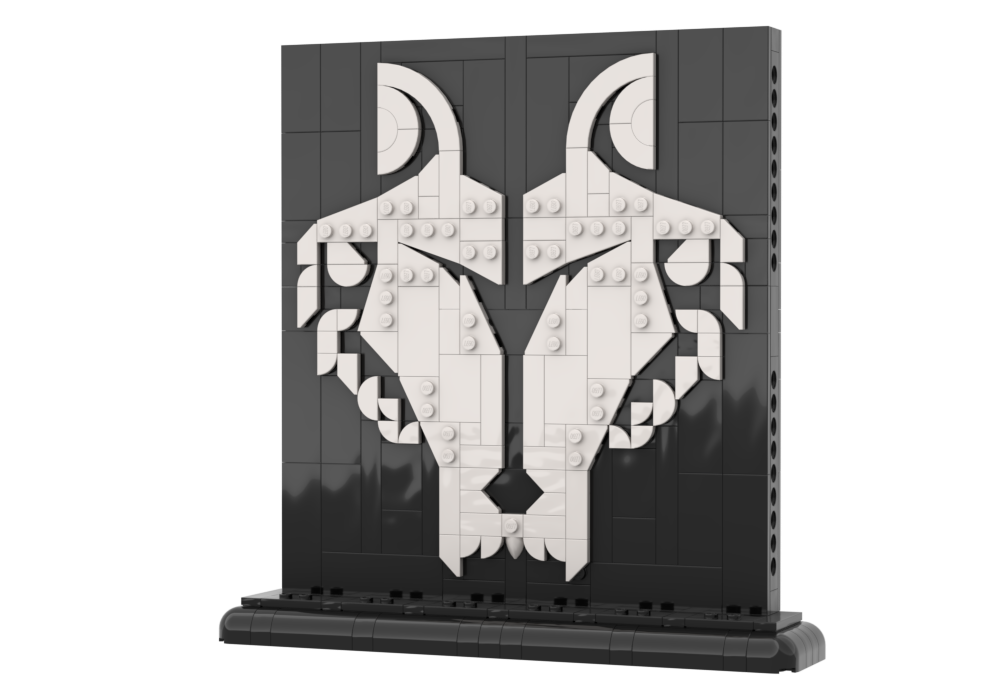 LEGO MOC Wolfpack (104th Battalion) Insignia Minifigure Display Stand ...