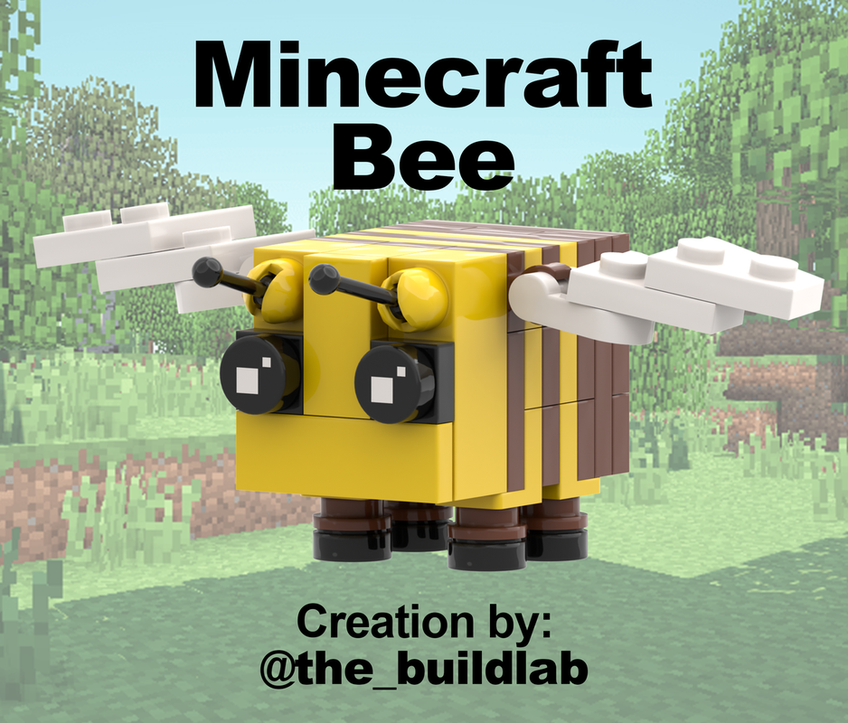LEGO MOC Minecraft Bee by BuildLab | Rebrickable - Build with LEGO